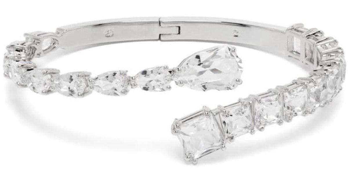 Swarovski Matrix Cuff Bracelet in White | Lyst UK