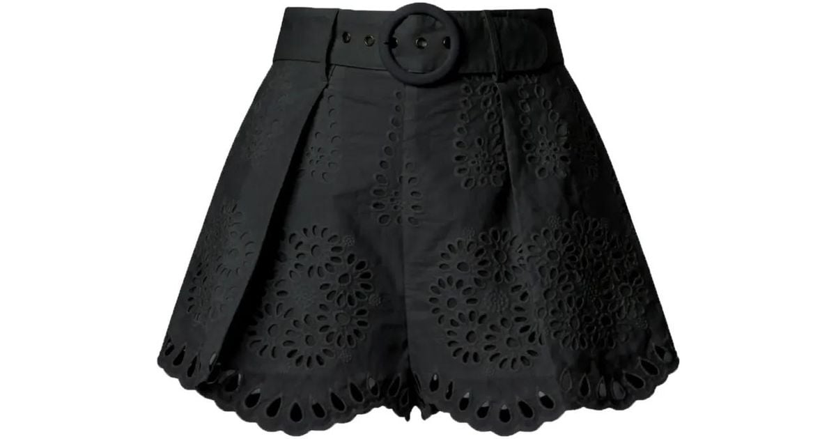 Hevron Lexi Shorts in Black | Lyst
