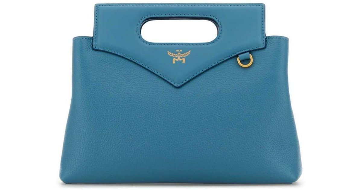 MCM Mini Soft Diamond Tote Bag in Blue | Lyst
