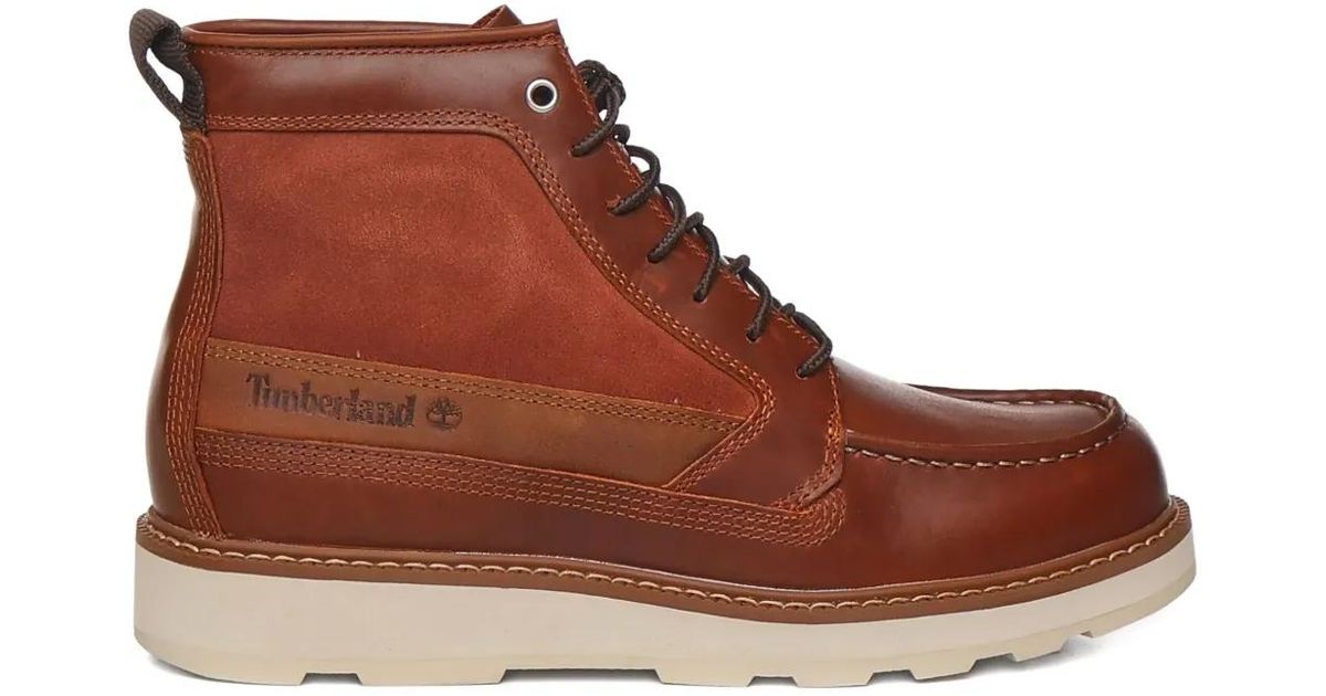 Timberland Britton Mills Waterproof Lace-Up Boots in Brown for Men | Lyst