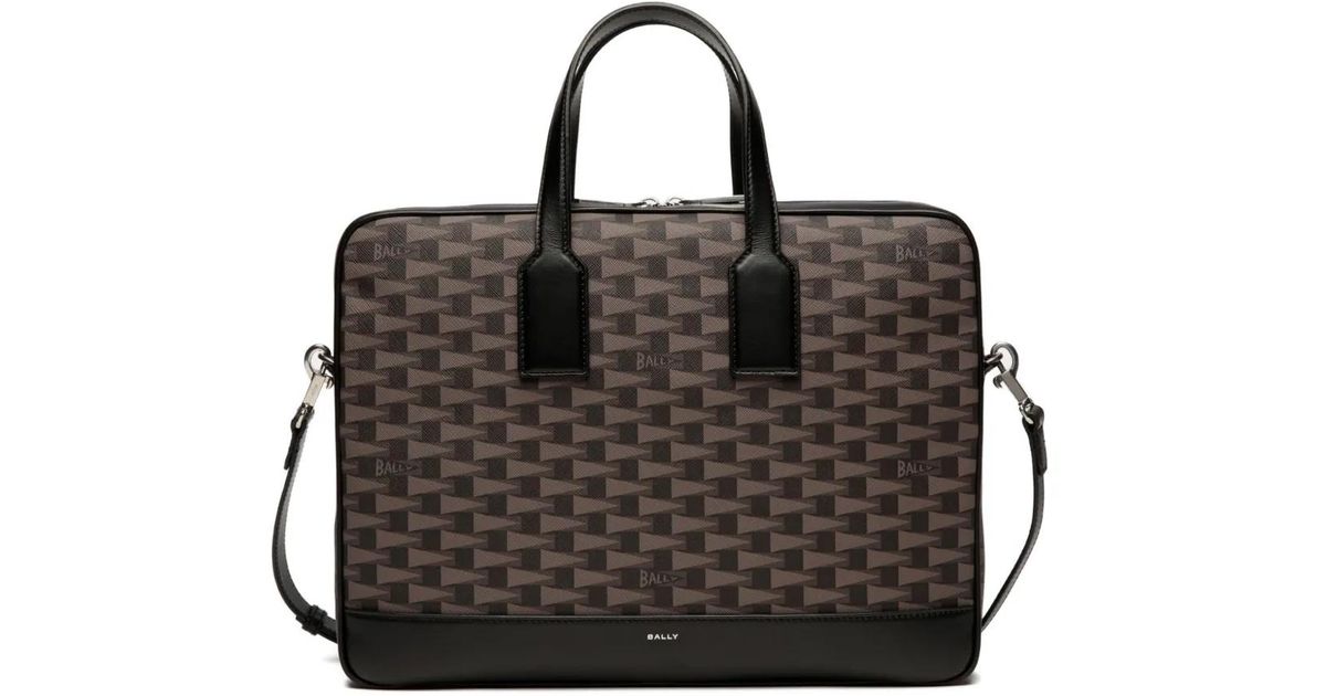 Bally Pennant Briefcase in Black for Men | Lyst UK