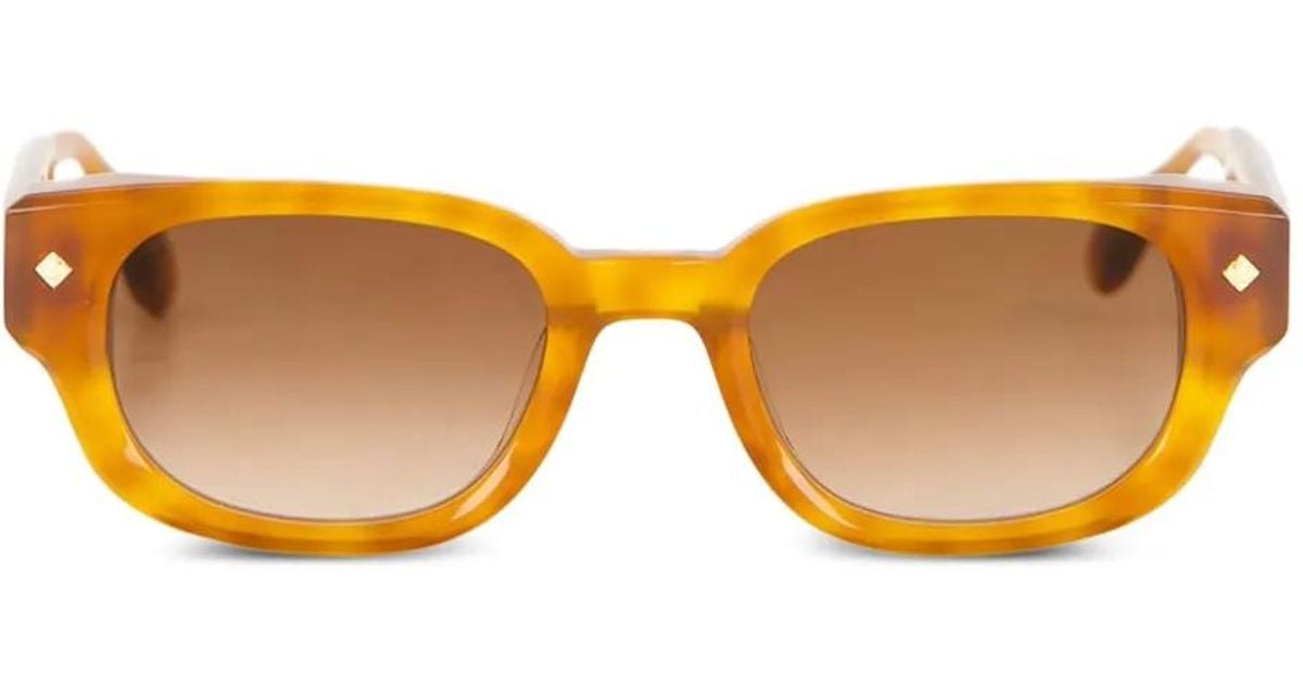 Lunetterie Generale Rectangle-Frame Sunglasses in Orange for Men | Lyst UK