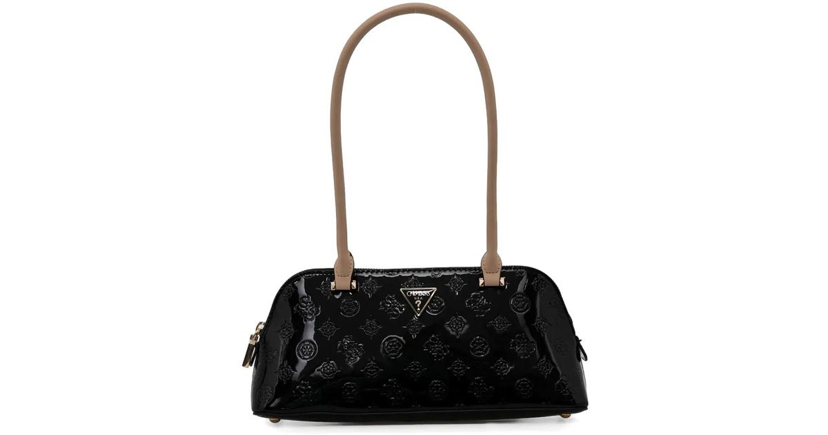 Guess Arnela 4G Shoulder Bag in Black | Lyst