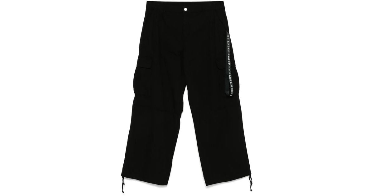 44 Label Group Lizard Cargo Pants in Black | Lyst