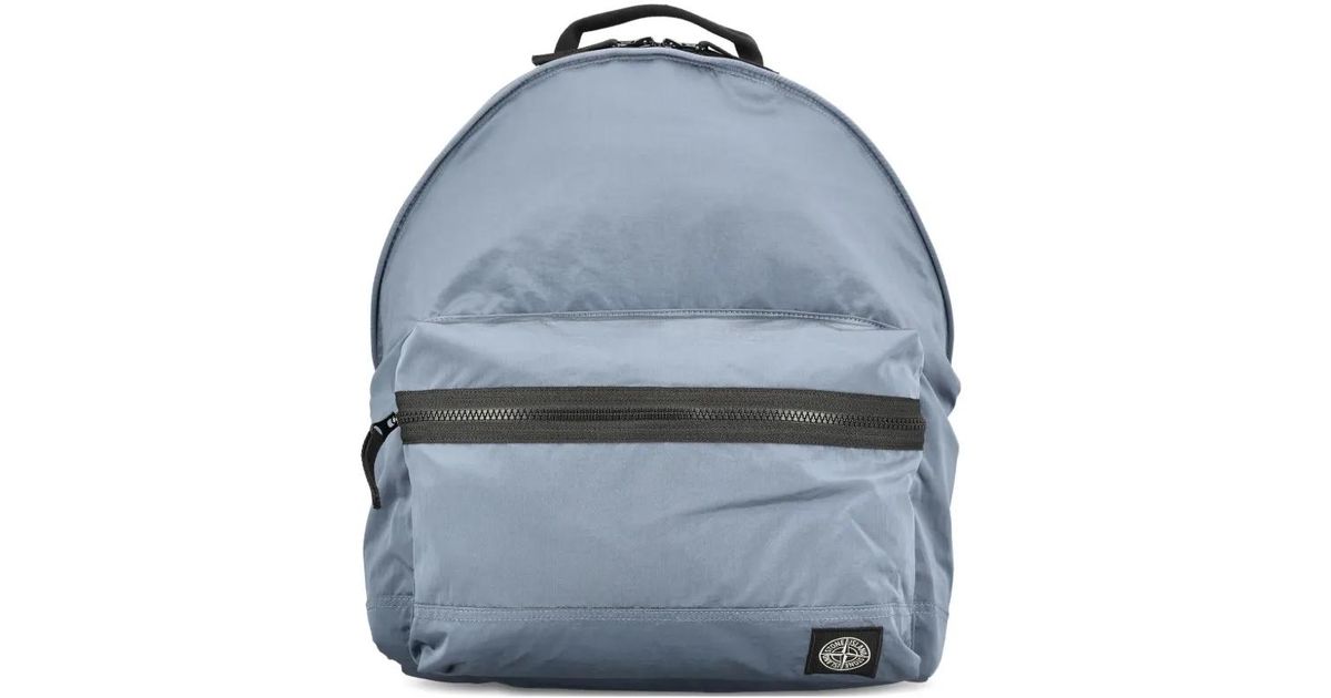 Stone Island Zip Backpack in Blue for Men | Lyst UK