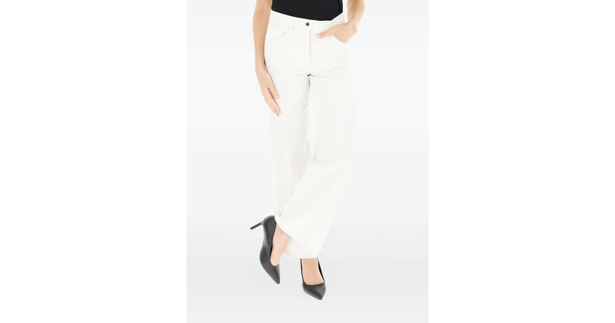 Seventy Wide-Leg Jeans in White | Lyst UK