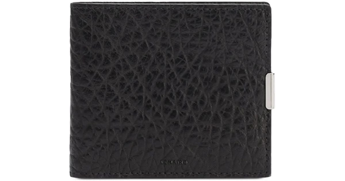 Lemaire Soft Tab Bifold Wallet in Black | Lyst