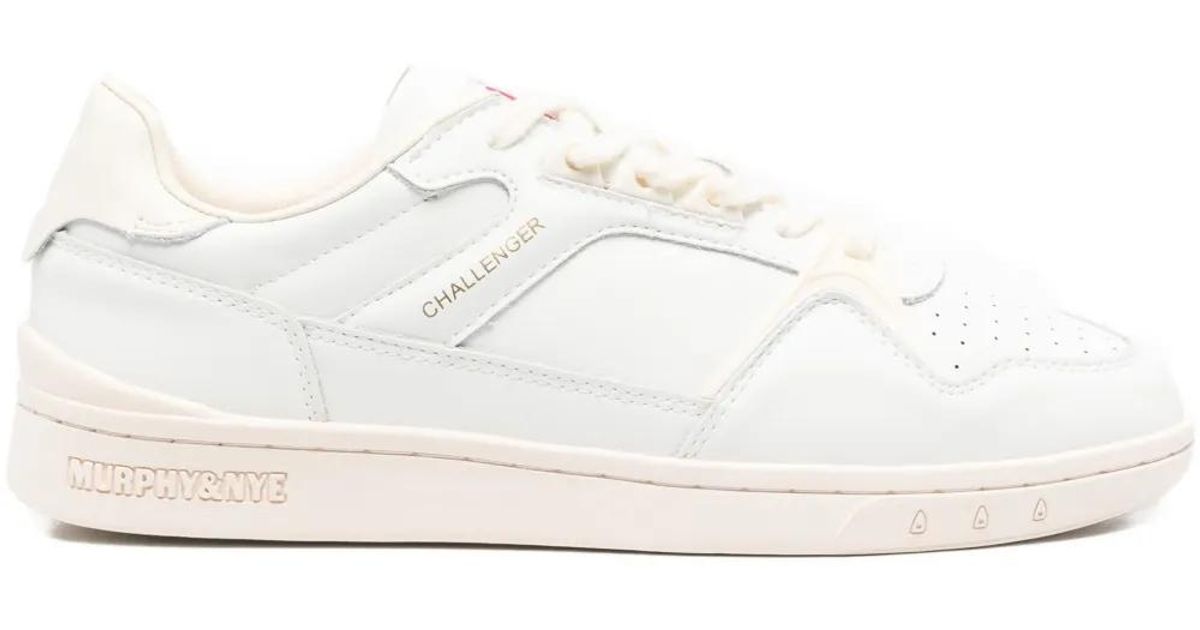 Murphy & Nye Challenger Panelled Sneakers in White | Lyst