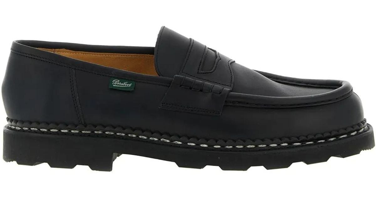 Paraboot Reims Loafers in Black for Men | Lyst