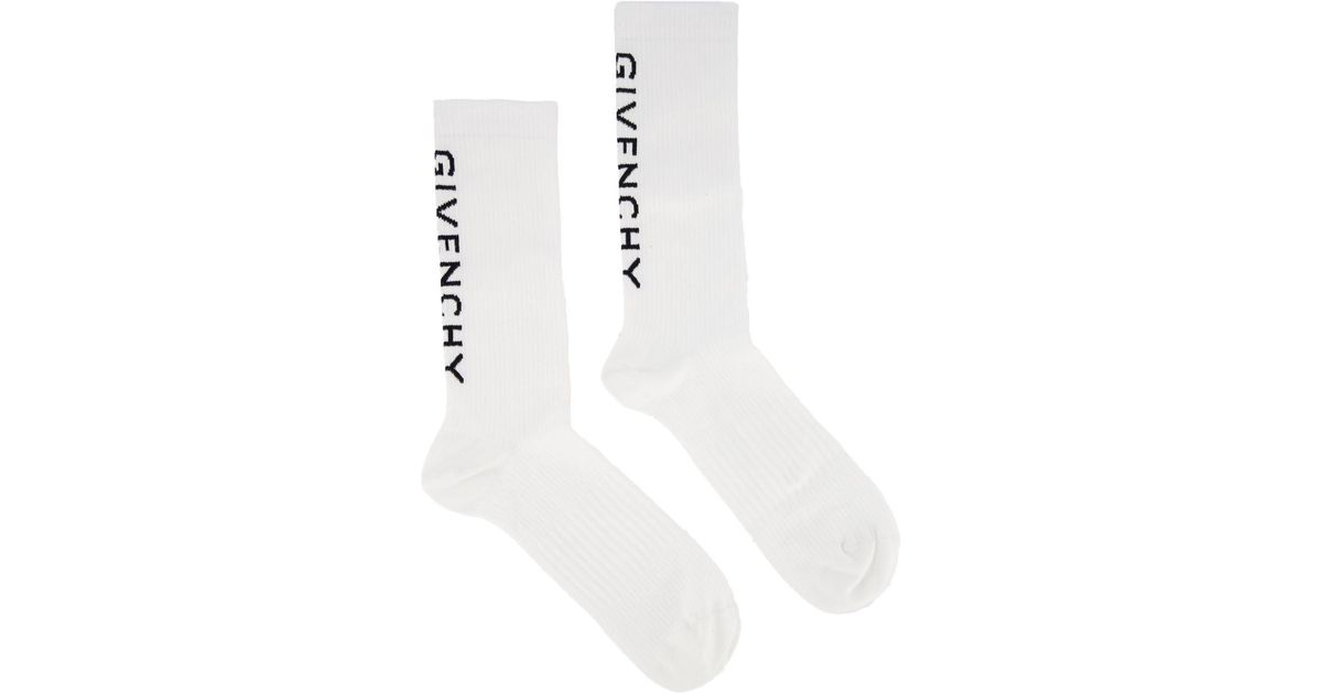 Givenchy Archetype Socks in White for Men | Lyst