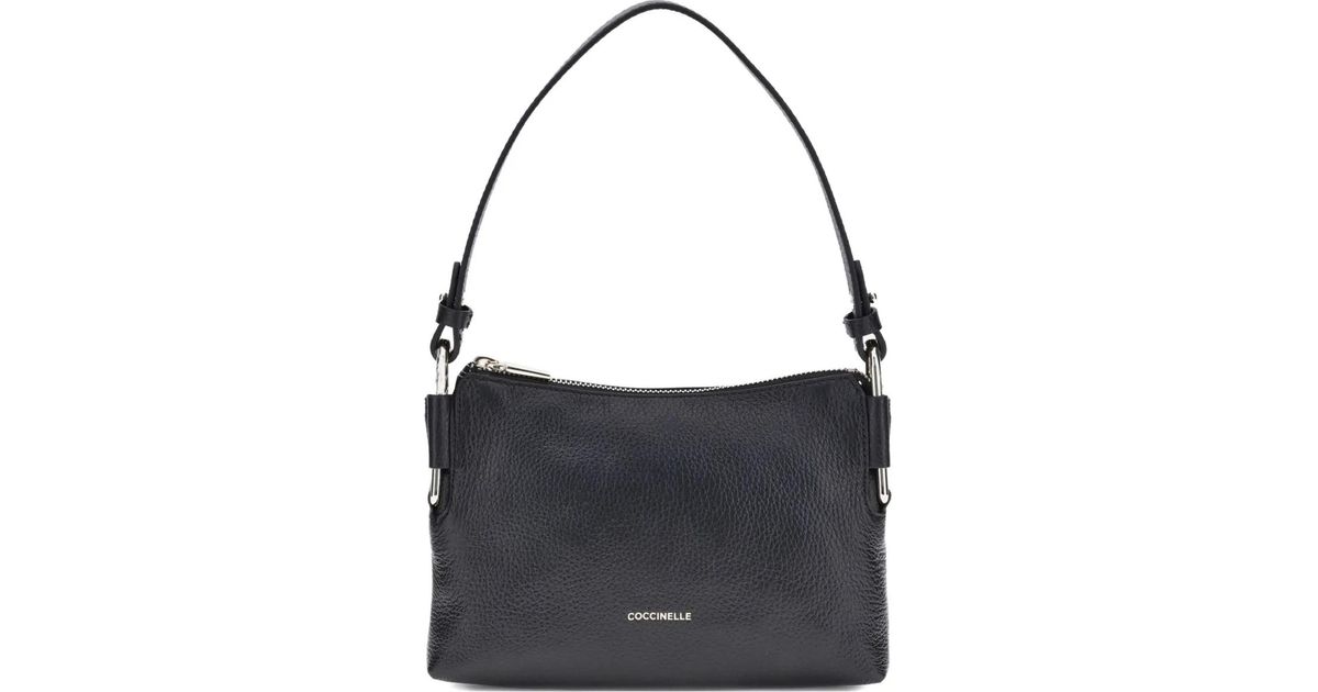 Coccinelle Rebekka Zip-Fastening Top-Handle Shoulder Bag in Black | Lyst