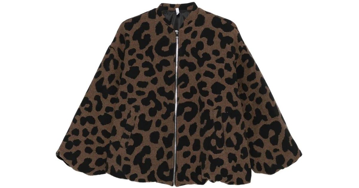 Imperial Leopard-Print Jacket in Black | Lyst UK