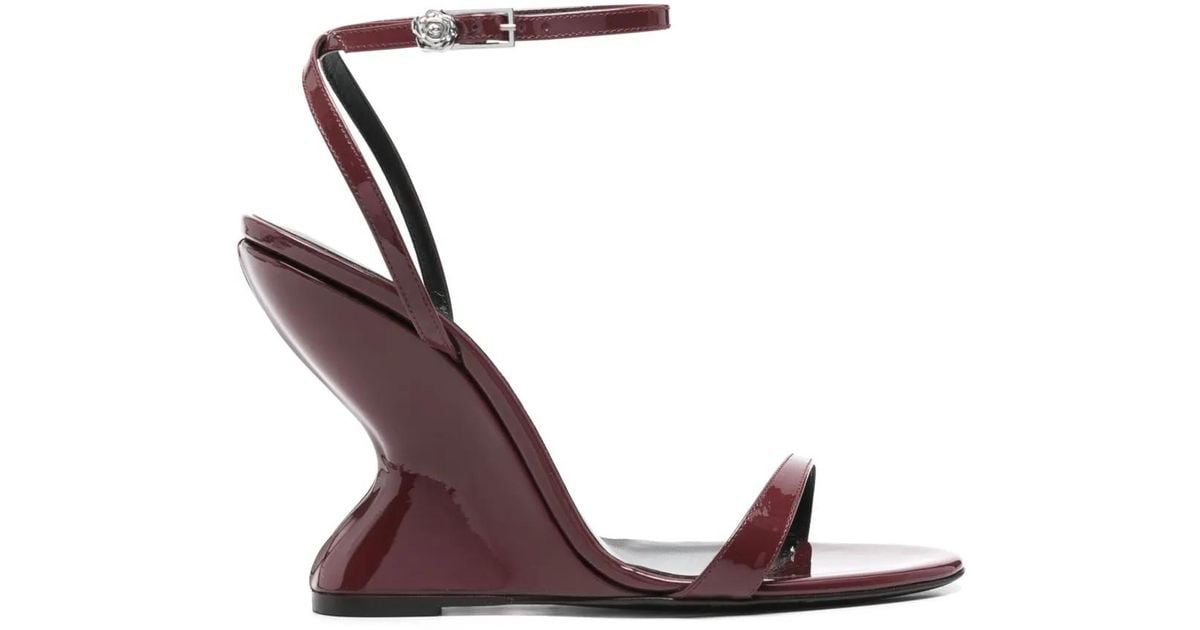 Magda Butrym 105Mm Inverted Wedge Sandals in Red | Lyst