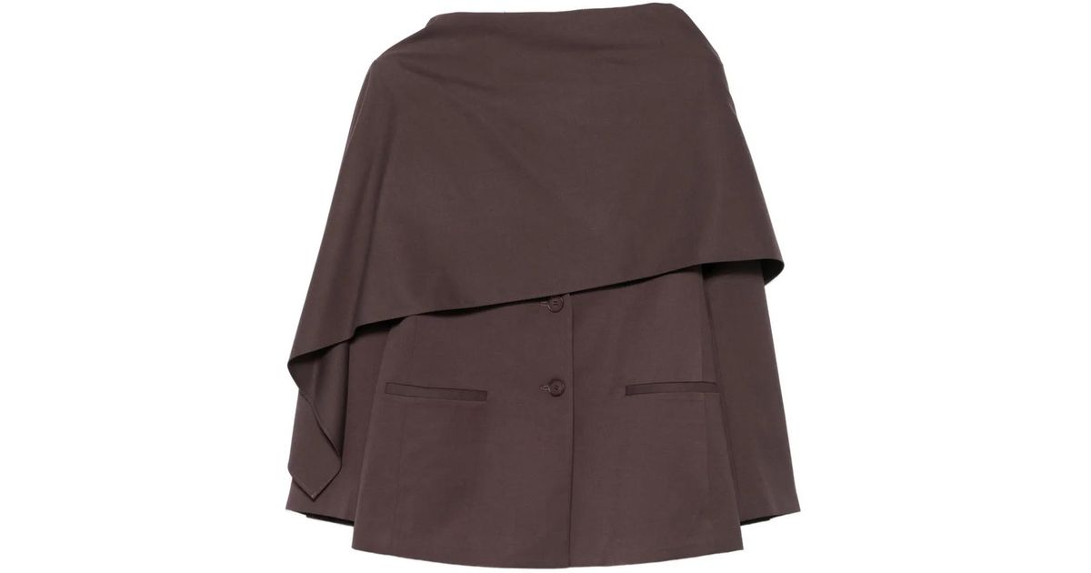 Isabelle Blanche Layered Blazer in Brown | Lyst
