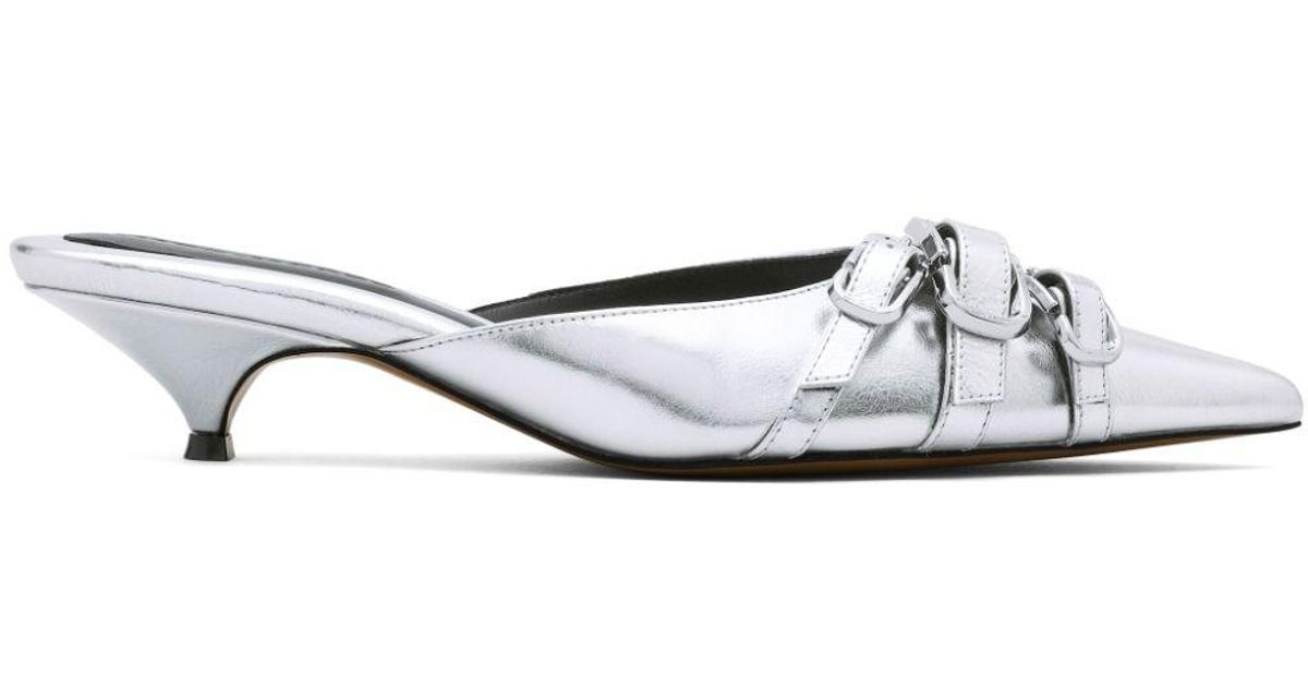 Marc Jacobs 35Mm The Emma Kitten Mules in White | Lyst