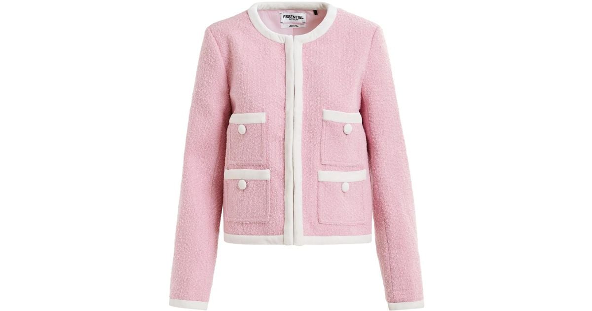 Essentiel Antwerp Howy Jacket in Pink | Lyst