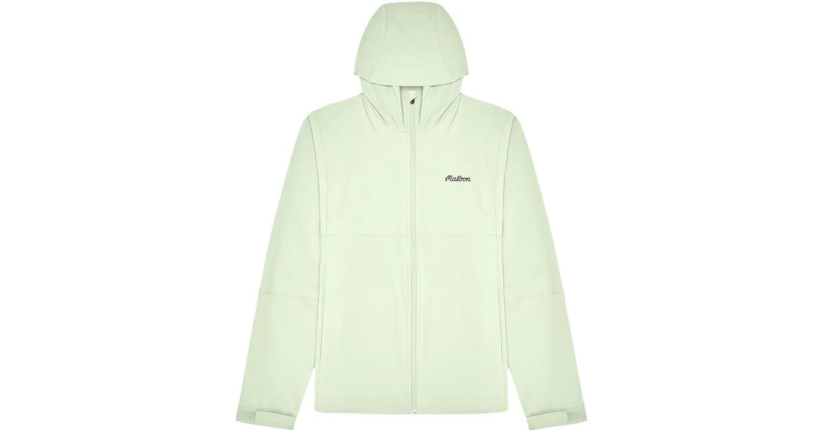 Malbon Golf Zip-Up Shell Hoodie in Green for Men | Lyst UK