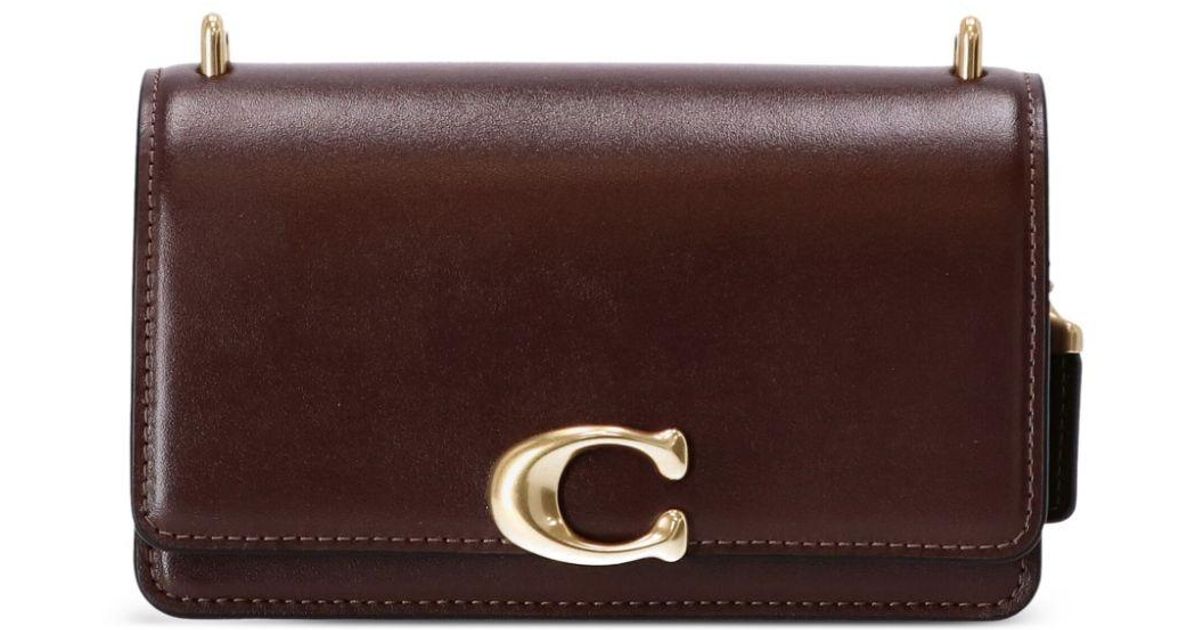 COACH Bandit Leather Crossbody Bag in Brown | Lyst