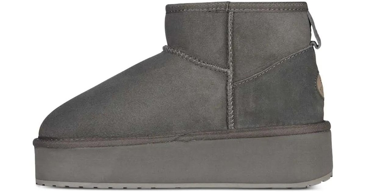 EMU Platform Sheepskin-Lined Boots in Gray | Lyst