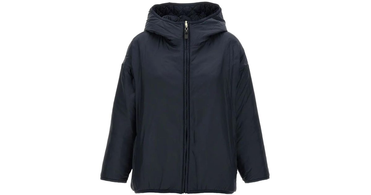 Max Mara Leo Reversible Quilted Jacket in Blue | Lyst UK