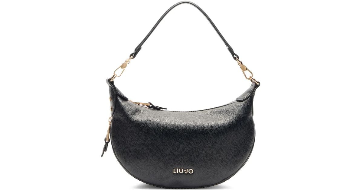 Liu Jo Logo-Lettering Shoulder Bag in Gray | Lyst