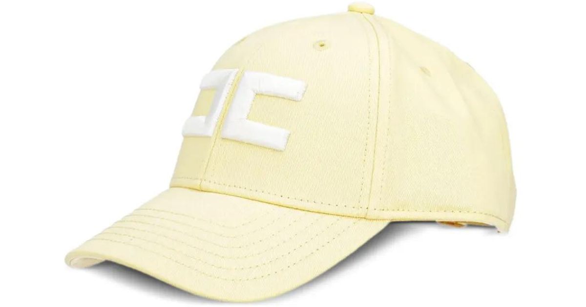 Elisabetta Franchi Logo-Embroidered Baseball Cap in Natural | Lyst UK