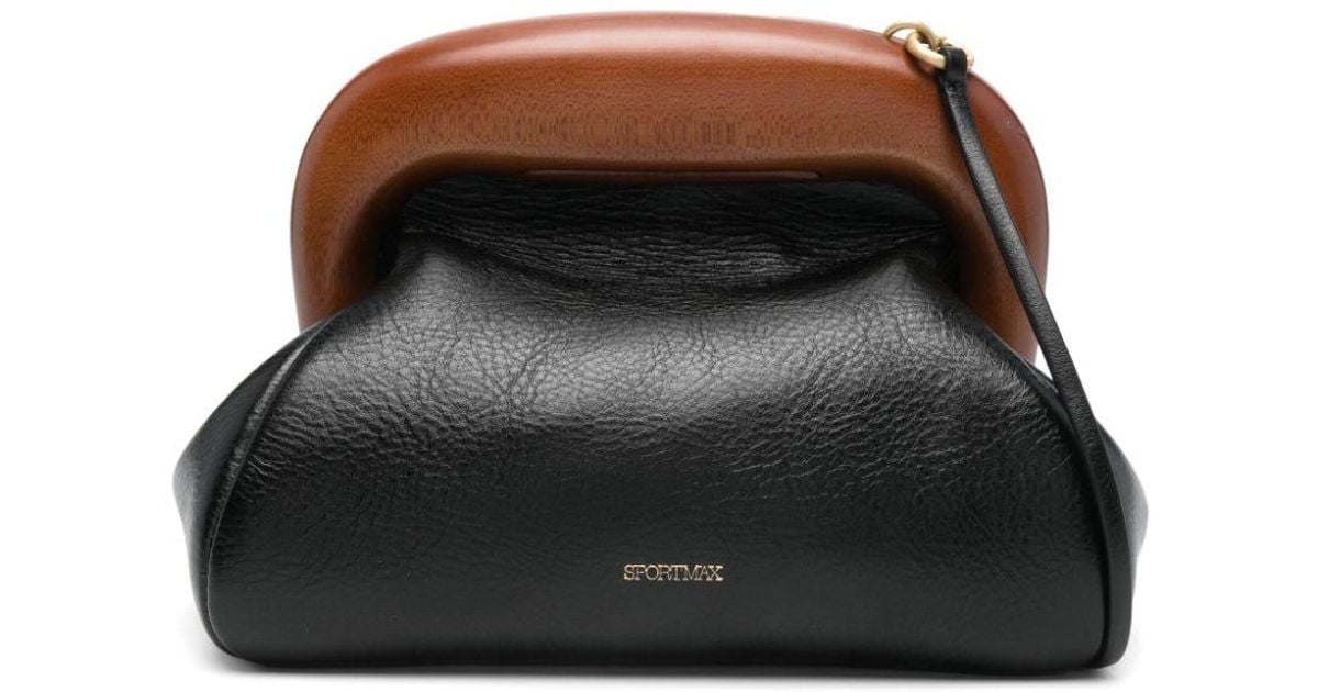 Sportmax Bouba Cross Body Bag in Black | Lyst