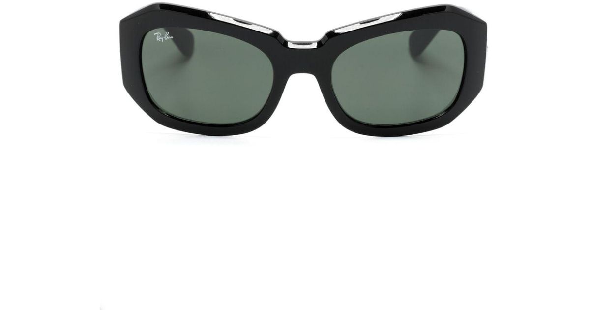 Ray-Ban Beate Rectangle-frame Sunglasses in Green | Lyst