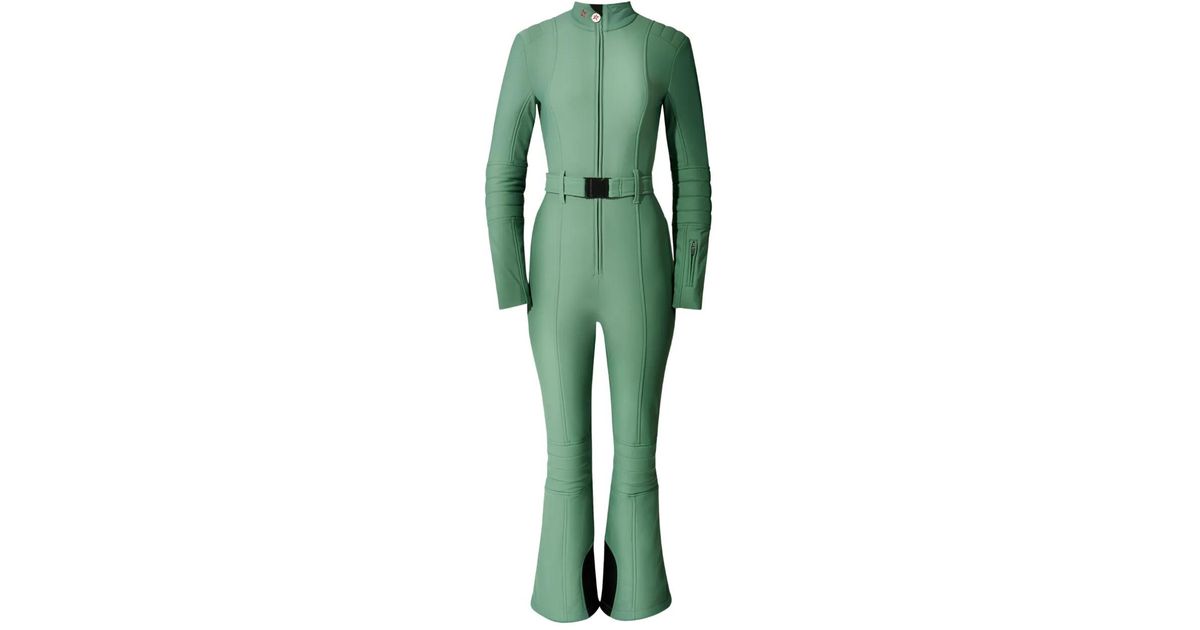 Perfect Moment Belted Ski Suit in Green | Lyst