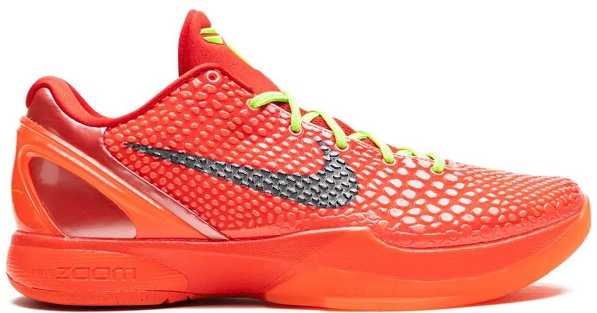 Nike Kobe 6 Protro "Reverse Grinch" Sneakers in Red | Lyst