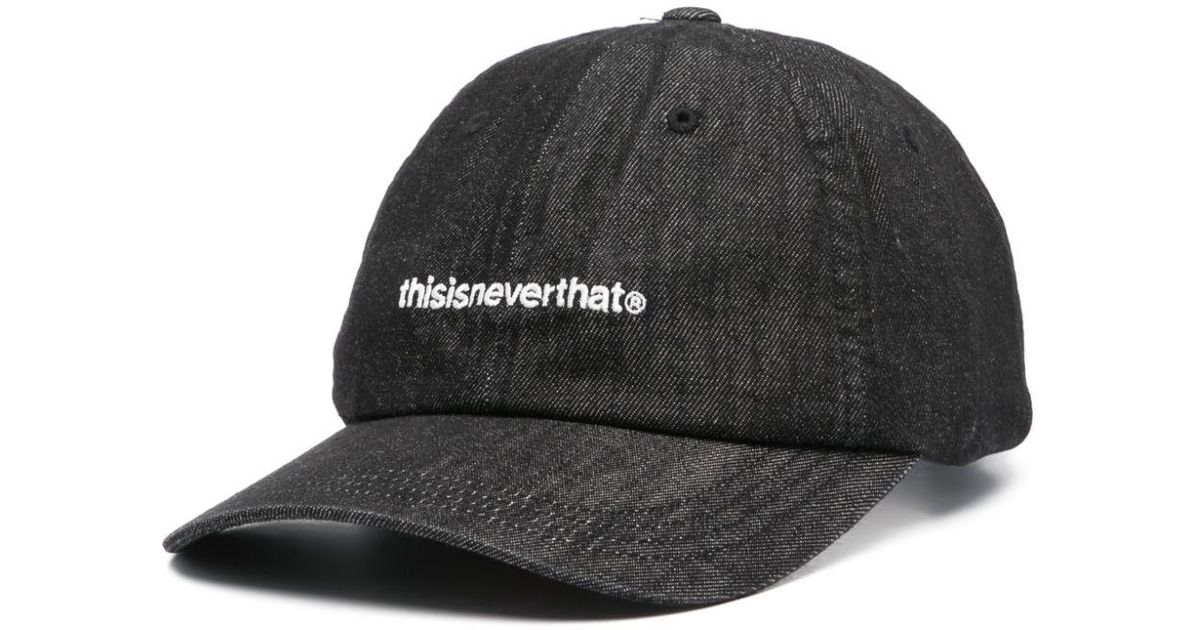 thisisneverthat T-Logo Denim Cap in Black for Men | Lyst