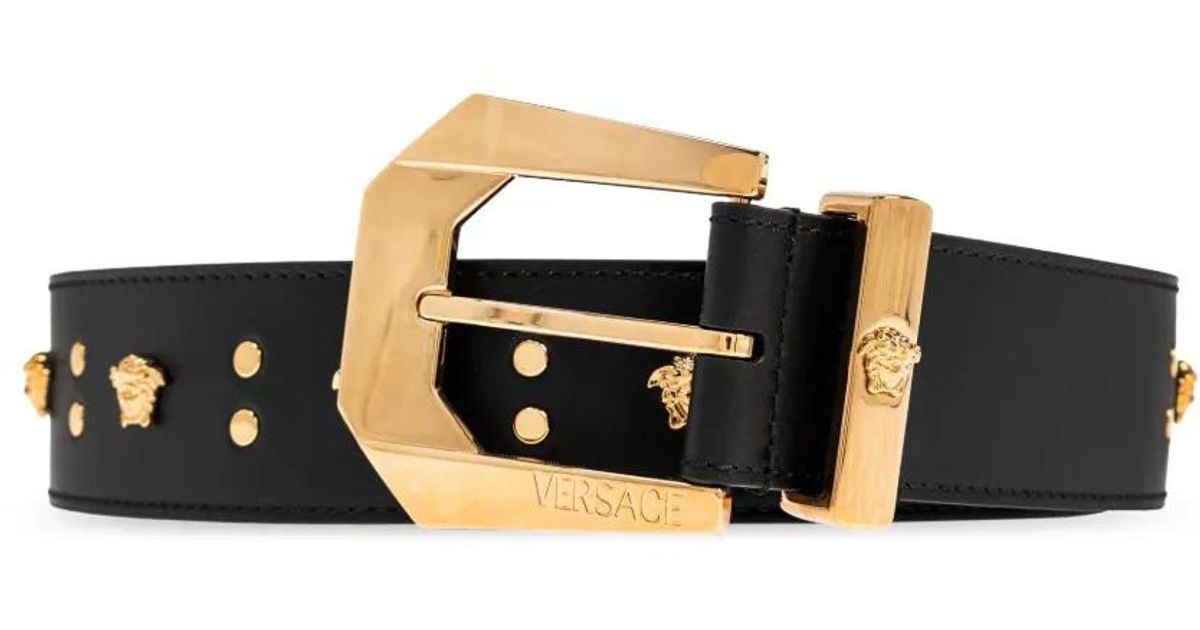 Versace Medusa Heritage Belt in White for Men | Lyst