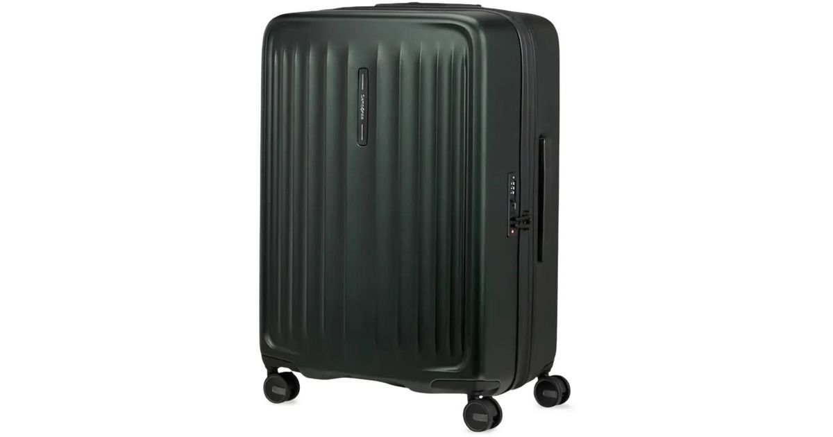 Samsonite Small Logo-Plaque Suitcase in Green | Lyst UK