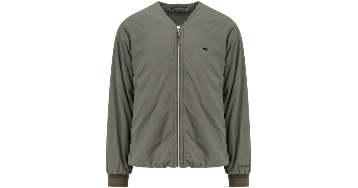Massimo Osti Studio Logo-Detail Lightweight Jacket in Green for Men | Lyst UK
