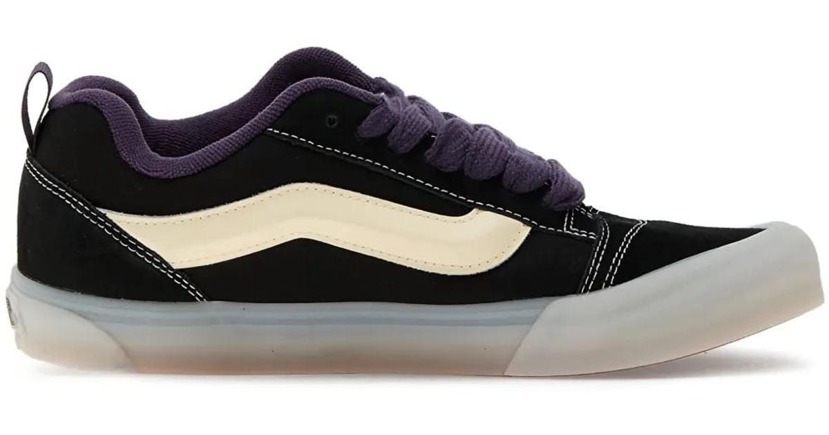 Vans Knu Skool Suede-Panel Sneakers in Black | Lyst UK