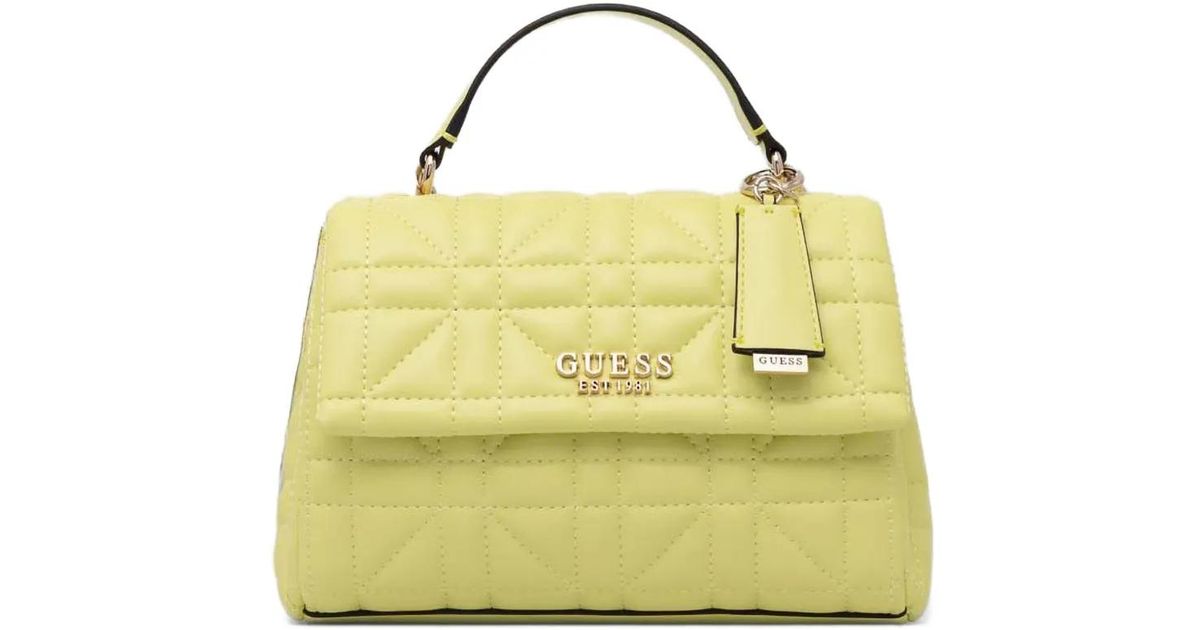 Guess Assia Quilted Shoulder Bag in Metallic | Lyst