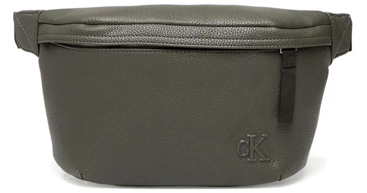 Calvin Klein Logo-Motif Belt Bag in Grey for Men | Lyst UK