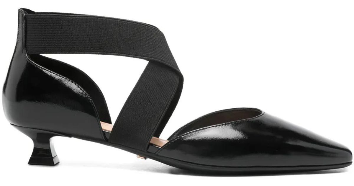 Marc Ellis 35Mm Elasticated Strap Pumps in Black | Lyst UK