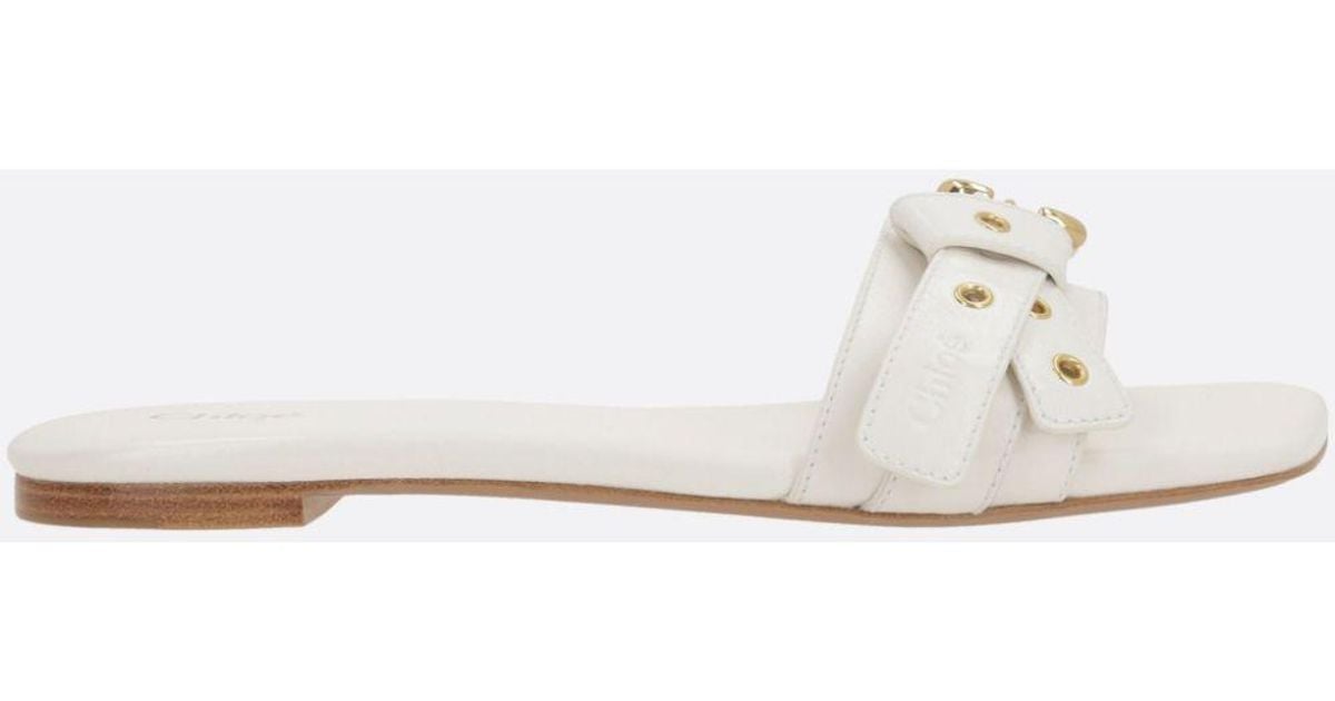 Chloé Mae Sandals in White | Lyst