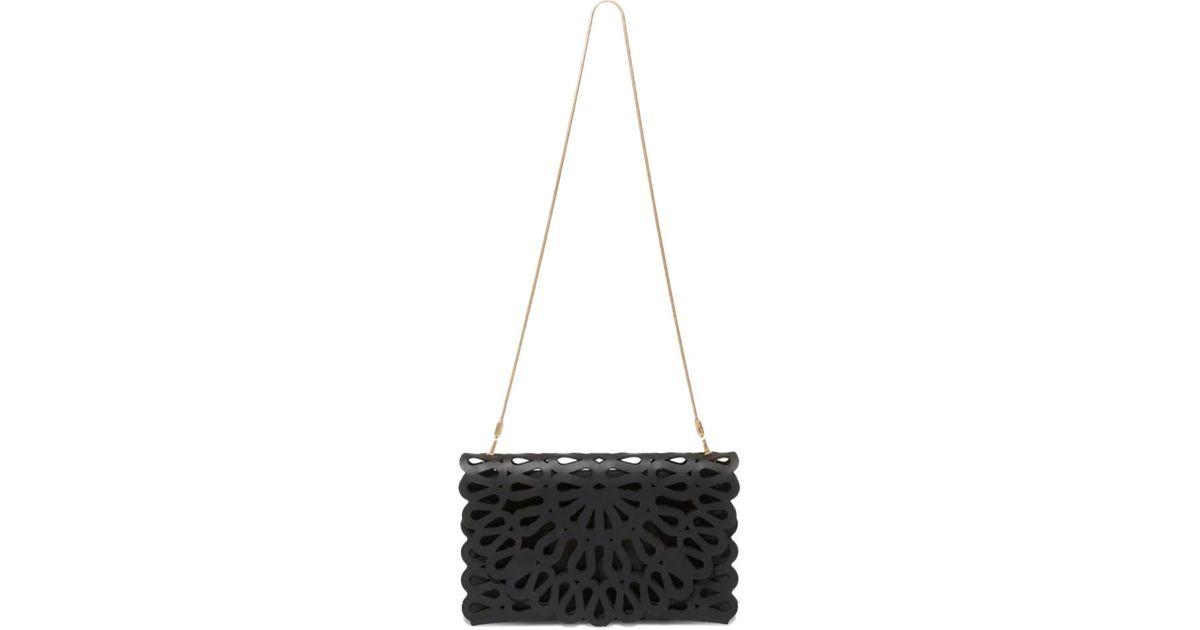 Jonathan Simkhai Mccall Laser Cut Clutch Bag in White | Lyst UK