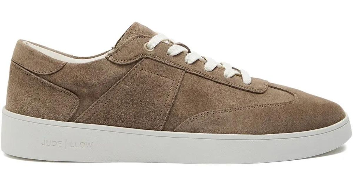 Jude Llow Suede-Leather Low-Top Sneakers in Brown for Men | Lyst
