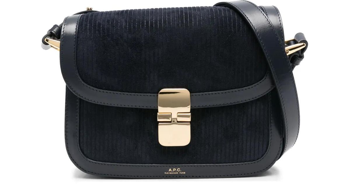 A.P.C. Small Grace Shoulder Bag in Blue | Lyst UK