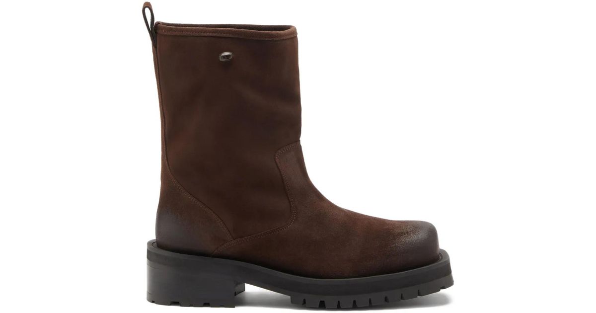 DIESEL D-Texan Suede Boots in Brown for Men | Lyst