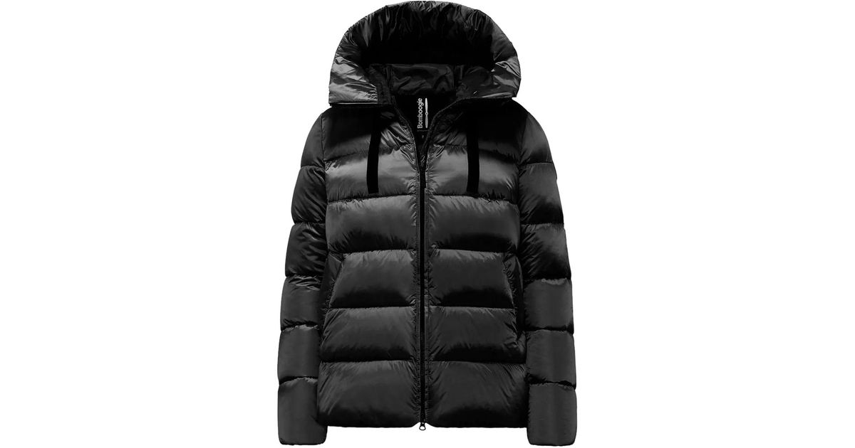 Bomboogie Rome Hooded Jacket in Black | Lyst UK