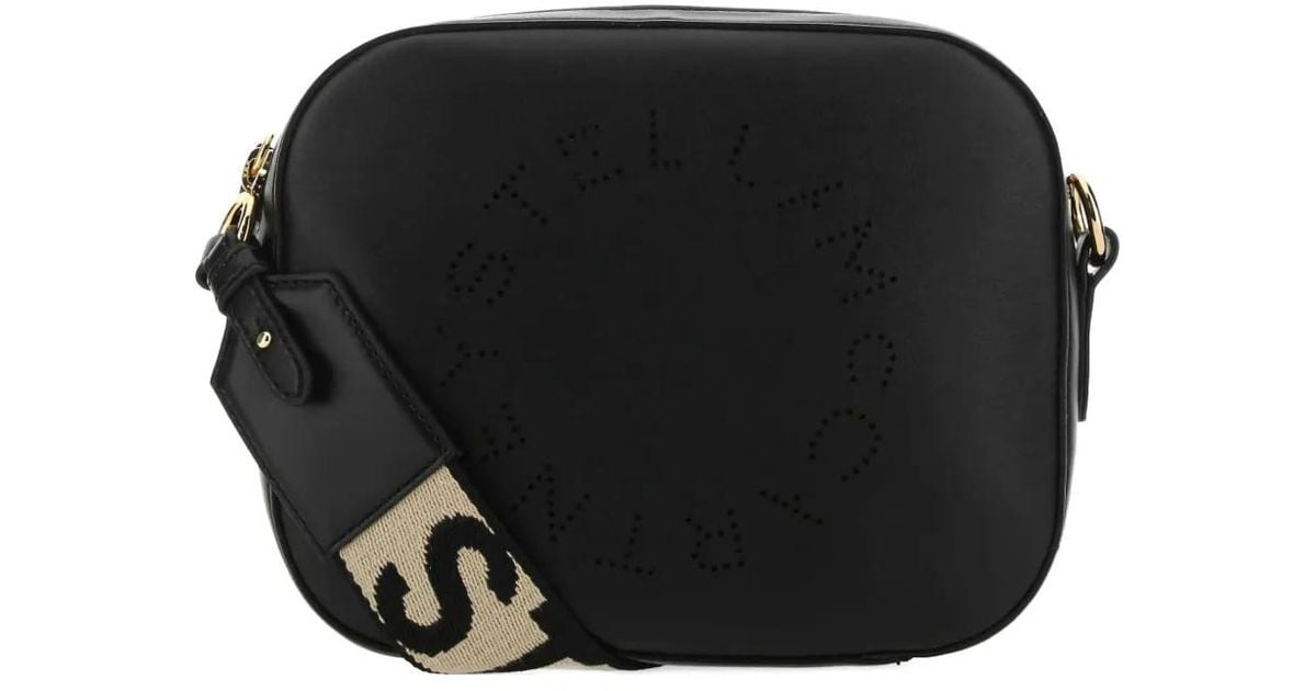 Stella McCartney Logo-Strap Cross Body Bag in Black | Lyst UK