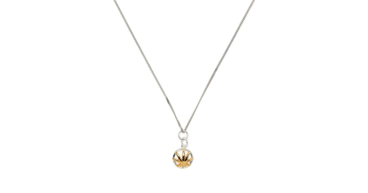 True Rocks Marijuana Leaf Pendant Necklace in Metallic for Men | Lyst UK
