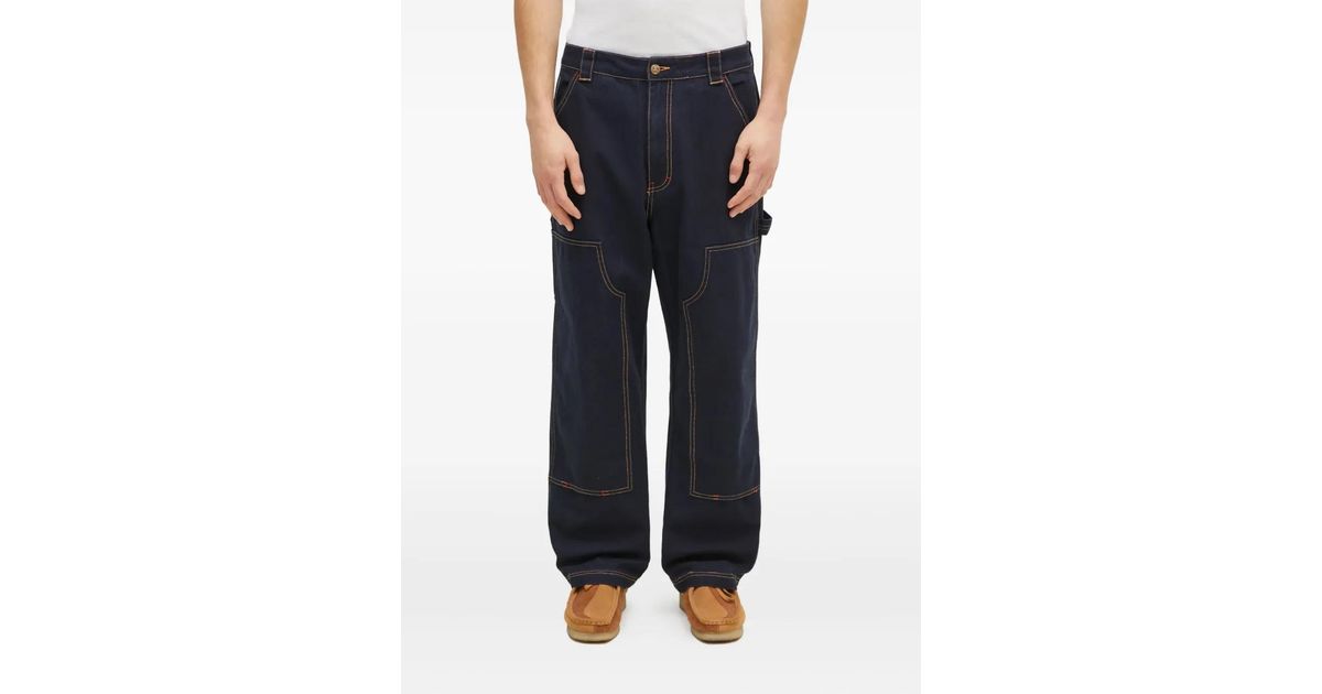 ICECREAM Contrast-Stitch Carpenter Jeans in Black for Men | Lyst UK