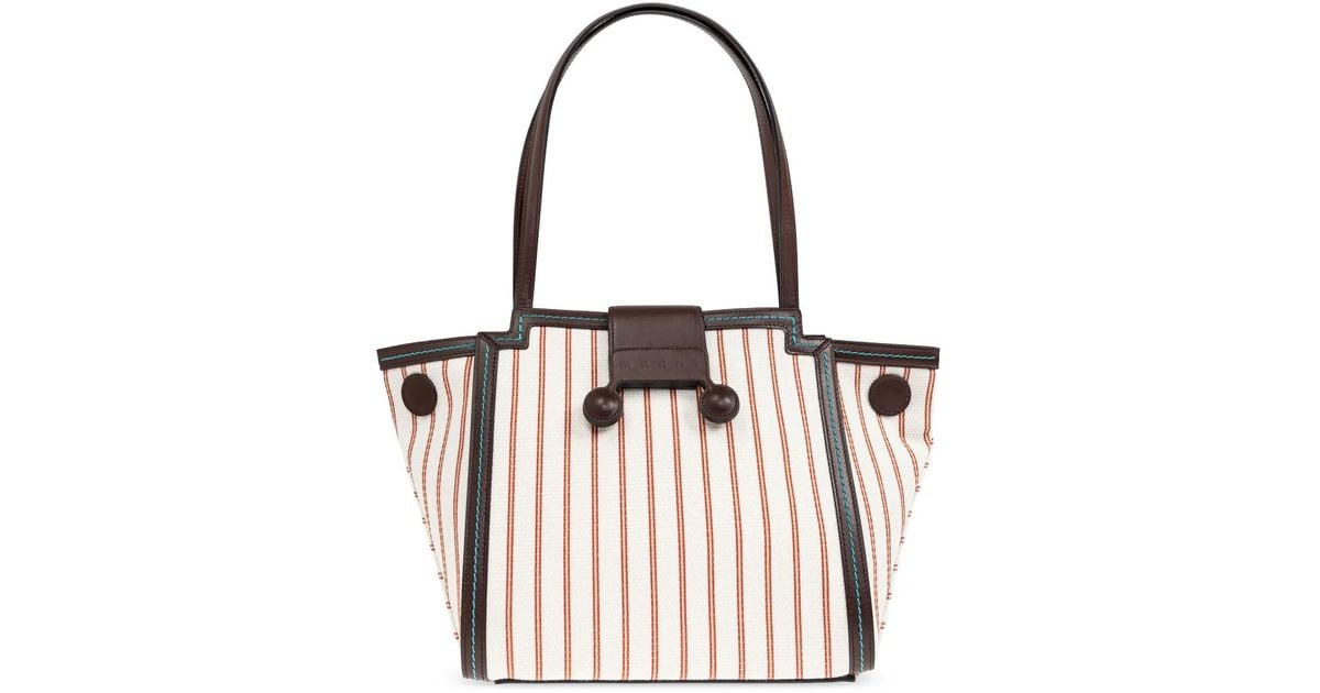Marni Mini Rivera Tote Bag in Pink | Lyst