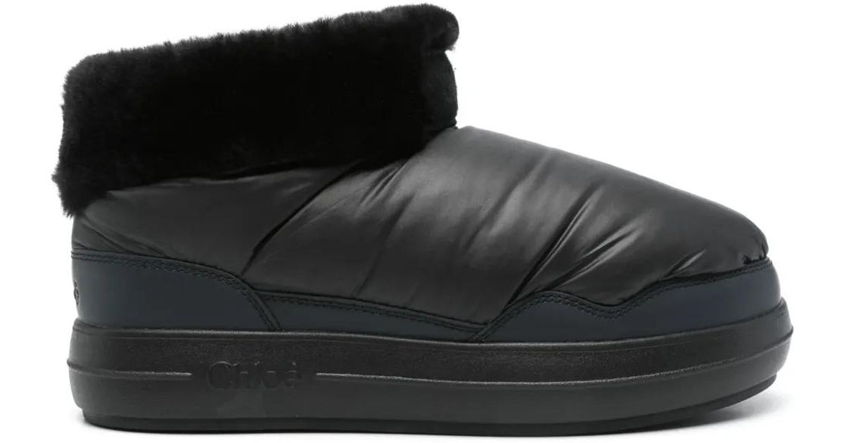 Chloé Polar Boots in Black | Lyst
