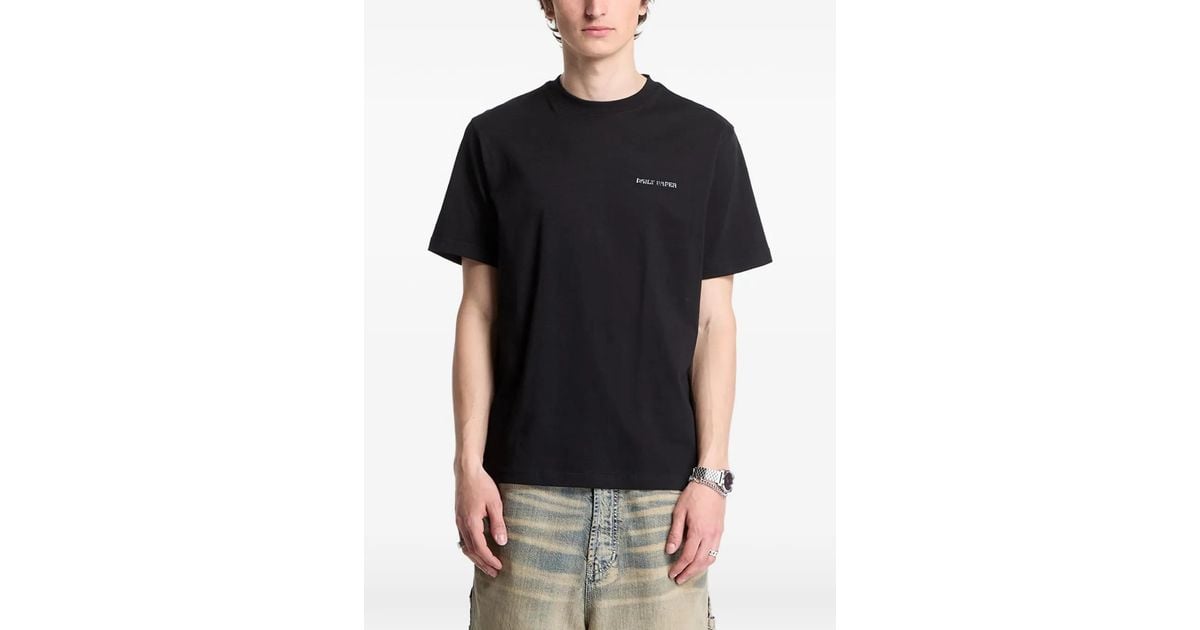 Daily Paper Metal Shield Ss T-Shirt in Black | Lyst UK